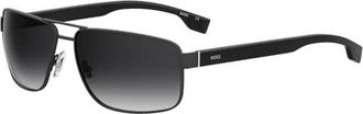 HUGO BOSS Lunettes de Soleil Boss BOSS 1035/S Matte Black/Grey Shaded 64/15/140 homme