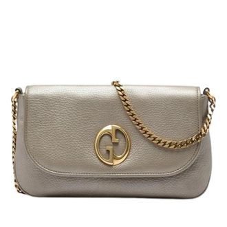 Gucci Pre-owned Vintage Double G Flap Crossbody Bag - - Pre-owned - Damen - Gelb - ONE SIZE