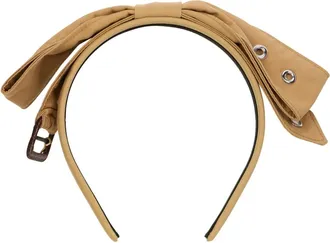 Moschino Femme, Accessoires, Beige, Taille: ONE Size Bandeau &Eacute;l&eacute;gant avec Doux