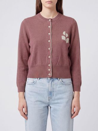 Isabel Marant Slim Fit Cardigan von aus Woll-Baumwoll-Mischung mit Jacquard-Logo