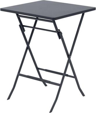 Hesperide Hesperide - Table de jardin pliante carr&eacute;e en acier &eacute;poxy - R&eacute;sistante &agrave; la rouille et &agrave; la d&eacute;coloration - Design pliable pour petits espaces
