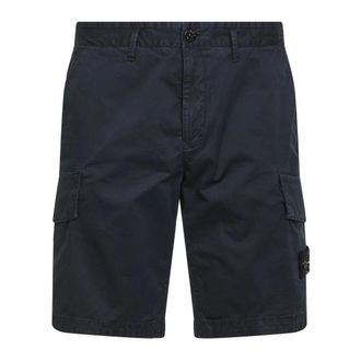 Stone Island Homme, Shorts, Bleu, Taille: W32 Shorts d&eacute;contract&eacute;s