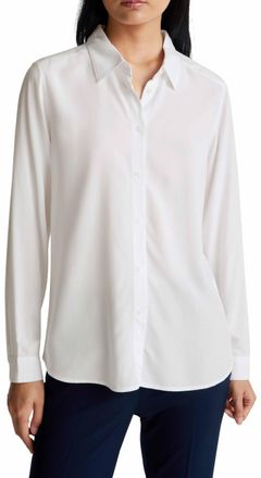 Benetton Damen Camicia 5wpwdq0b0 Hemd, Wei&szlig;, Medium