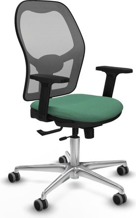 Piqueras y Crespo B&uuml;rostuhl mit 2D-Armen, h&ouml;henverstellbare Lendenwirbelst&uuml;tze, ausgestattet mit Syncro/Traslack und injiziertem Schaum. Mit Rollen von 65 mm, Parkett, 