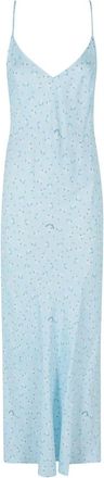 MC2 Saint Barth Femme, Robes, Bleu, Taille: 40 FR Eydis Satin Slip Dress