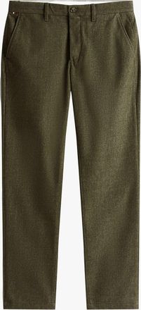 Tommy Hilfiger Pantalon droit en coton m&eacute;lang&eacute;