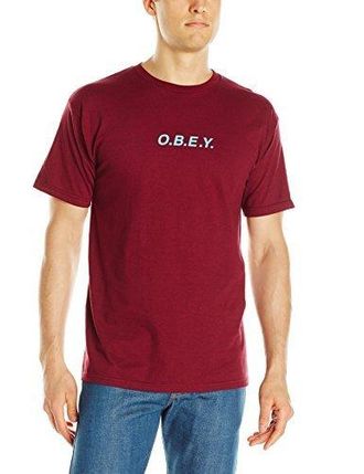 Obey Obey T-shirt pour homme - Rouge - Small