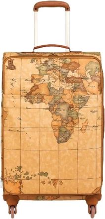 Alviero Martini 1A Classe unisex, Valises, Beige, Taille: ONE Size Geo Classic Medium Suitcase