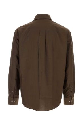 Christophe Lemaire Cotton-Silk Blend Shirt - Brown