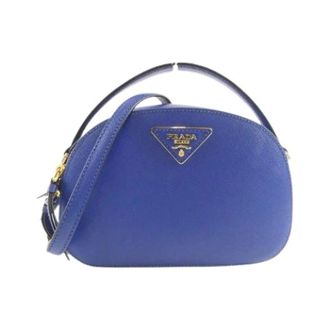 Prada Pre-owned Saffiano Lux Schultertasche - - Pre-owned - Damen - Blau - ONE SIZE