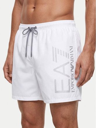 Emporio Armani Badeshorts 7M002001 AF14497 M0076 Wei&szlig; Regular Fit