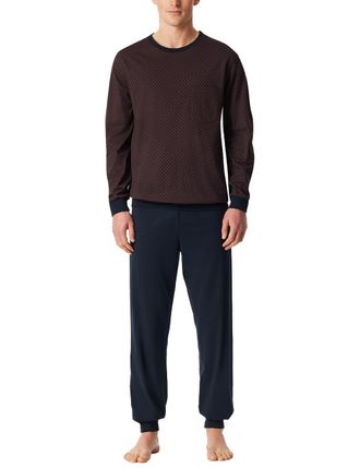 Schiesser Herren Schlafanzug lang mit Bündchen - Nightwear Set