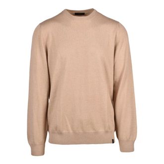 Fay Pull Col Rond - Homme - Pulls - Brun - Taille: XL