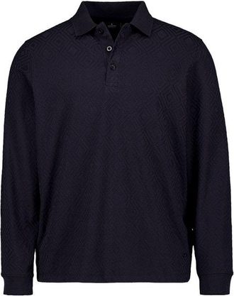 Ragman Herren Polo-Shirts blau Baumwoll-Jersey
