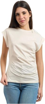 HUGO BOSS Femme, Tops, Blanc, Taille: 38 FR T-shirt &agrave; col rond