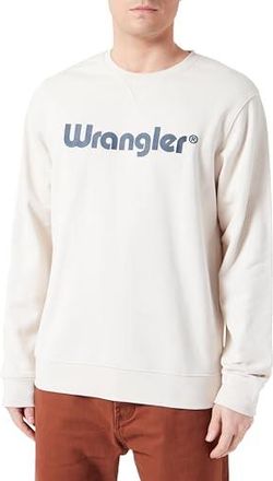 Wrangler Logo Crew Sweat Maillot de survêtement, Bleu Marine, XL Homme