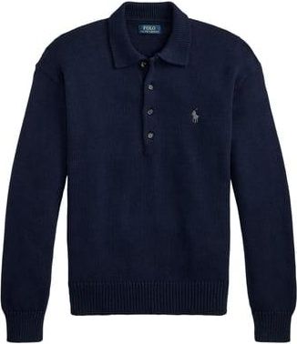 Polo Ralph Lauren Pull droit col polo en coton