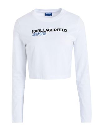 Karl Lagerfeld KLJ CROPPED LSLV LOGO TEE