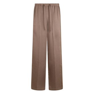 Vince Palazzo-Hose mit Kordelzug - - Trousers - Damen - Beige - L