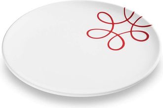 Gmundner Keramik Speiseteller Cup Durchmesser : 25 cm Pur Geflammt Rot Geschirr, handgemacht in Österreich