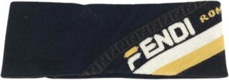 Fendi unisex, Pre-owned, Noir, Taille: ONE Size Foulard en tissu Pre-owned