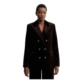 Zadig&Voltaire Vaska Samtblazer - - Jackets - Damen - Braun - XS