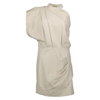 Iro Beige Lederkleid Pernille - - Dresses - Damen - Beige - S