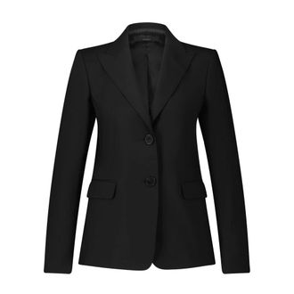 Windsor Eleganter Woll-Stretch-Blazer - - Jackets - Damen - Schwarzk - S