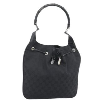 Gucci Pre-owned Leather Bucket Bag - - Pre-owned - Damen - Schwarzk - ONE SIZE