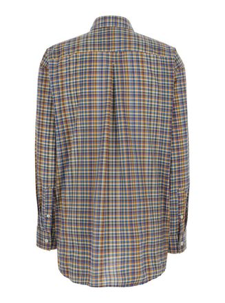 Toteme Womens Classic Check Shirt Multicolour Cotton Blouses