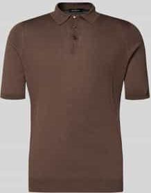 Gran Sasso Slim Fit Poloshirt aus reiner Seide