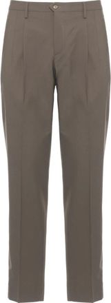 BRIGLIA 1949 Bundfaltenhose mit Rei&szlig;verschluss - - Trousers - Herren - Braun - M
