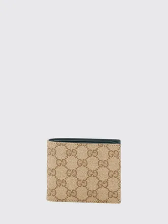 Gucci Bifold-Brieftasche aus GG Supreme-Stoff mit Lederinnenseite