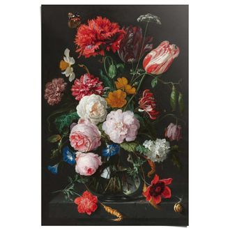 Reinders Poster, Jan Davidsz de Heem - Stillife Flowers, Wohnzimmer, Poster, Wanddeko, Room Decor, 150 gr. gl&auml;nzend Bilderdruckpapier, Mehrfarbig, 91,5 x 61cm