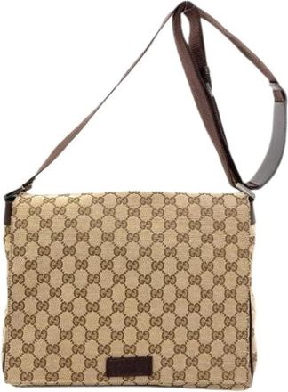 Gucci Pre-owned Canvas Shoulder Bag - - Pre-owned - Damen - Braun - ONE SIZE