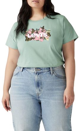 Levi's Damen Pl Ideal Tee PL LILLES and Butter XXL