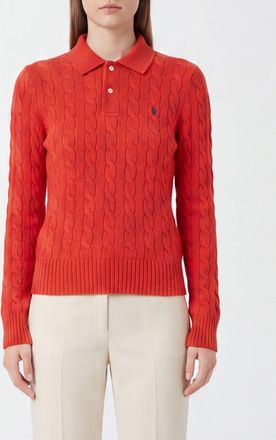 Polo Ralph Lauren Slim-Fit Strickpolo aus einer Woll-Kaschmir-Mischung