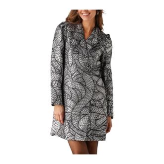 Y.A.S Gl&auml;nzendes Blazer-Kleid f&uuml;r den Abend - - Dresses - Damen - Grau - M