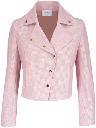 Akris Klassische Lederjacke - Rosa