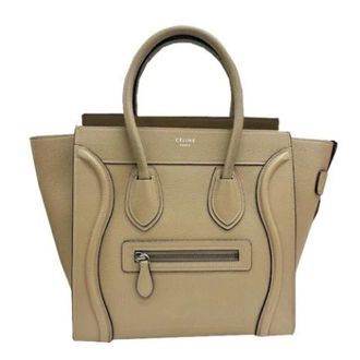 Celine Pre-owned Cuir sacs-main - Femme - Pre-owned - Beige - Taille: ONE Size