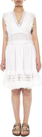 Lee Femme, Robes, Blanc, Taille: 42 FR Boho Maxi Dress