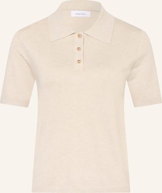Darling Harbour Darling Harbour Strick-Poloshirt beige