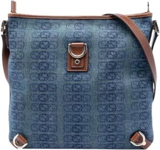 Gucci Sac bandouli&egrave;re vintage Pre-owned - Femme - Pre-owned - Bleu - Taille: ONE Size