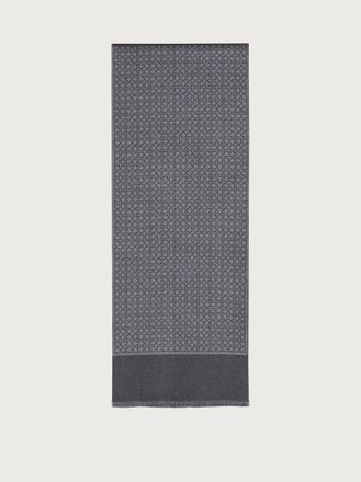 Ferragamo Herren Gancini-Schal Grau