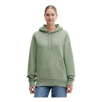 Lacoste Sweat &agrave; capuche en molleton - Femme - Sweatshirts et sweats &agrave; capuche - Vert - Taille: 36 FR