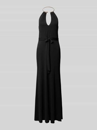 Rinascimento Abendkleid mit Neckholder in Ring-Optik