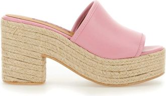 Moschino Femme, Chaussures, Rose, Taille: 40 EU Leather Sandal