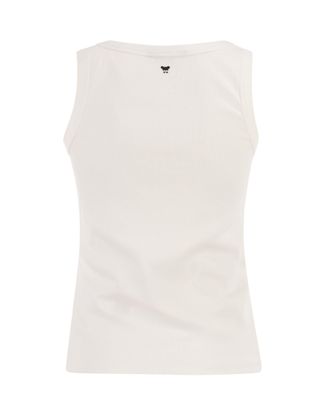 Max Mara Womens Top Stretch White Cotton Tops