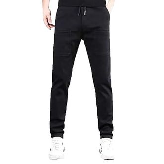 Generic Pantalon de jogging pour homme - Coupe ajust&eacute;e - Pantalon de sport respirant - Imperm&eacute;able - Pantalon chino extensible et confortable - En tissu uni -
