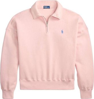 Polo Ralph Lauren Damen Sweatshirt mit Viertelrei&szlig;verschluss
